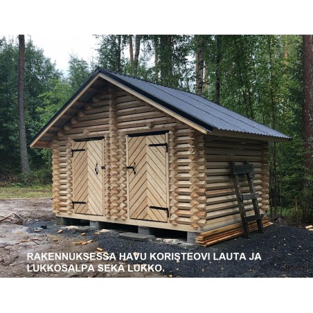 4x3m Liiteri ja varasto valmispaketti Puuvirrat.fi verkkokaupasta helposti