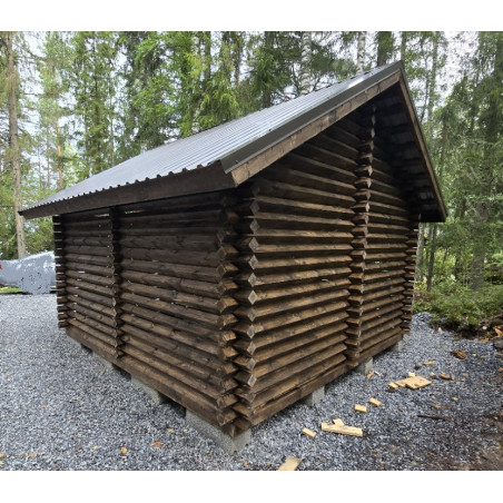 4x4m Liiteri ja varasto valmispaketti Puuvirrat.fi verkkokaupasta helposti