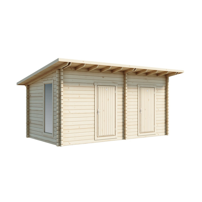 Lillevilla Kaakkuri – 15 m² pihasauna tai varasto 70 mm hirsillä ...